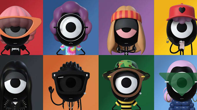 Generate nft collection 3d and 2d with metadata files by Soufianetouati ...