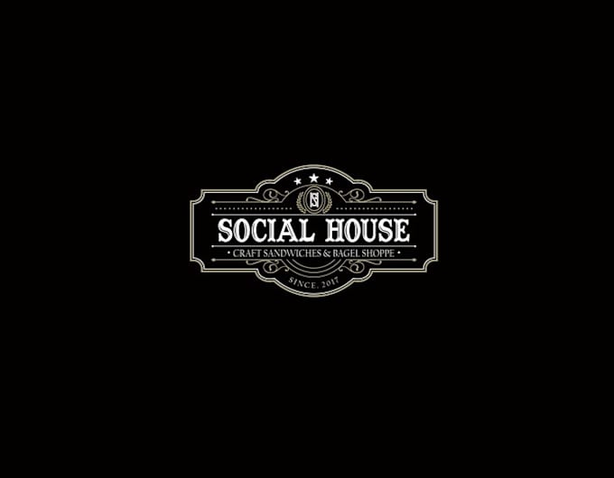 Create a clean beautiful social house deli logo design by Dorac_kohler ...