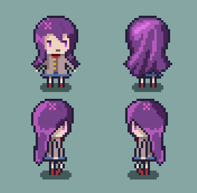 Create pixel art animation or sprite sheet by Nyancat6 | Fiverr