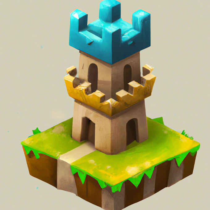Make you a game asset of a castle only in 5 hours by Orenbenor597 | Fiverr