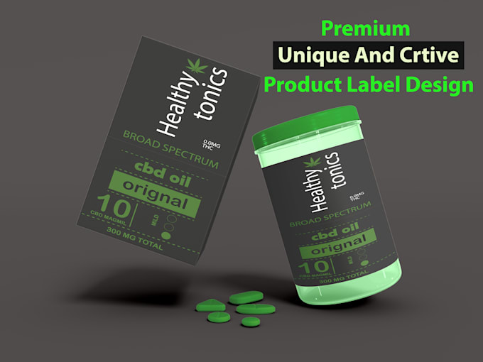 Design professional cbd label hemp label bottle label and packaging ...