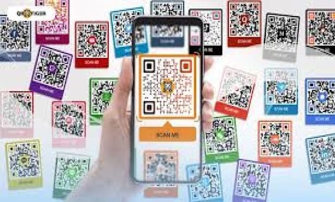 Make professional and your own choice qr code with logo by Haider_imran33 | Fiverr