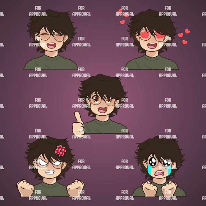 Create twitch emotes and badges by Usamakhan723 | Fiverr