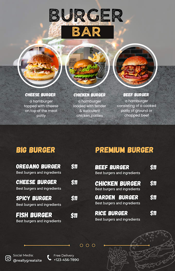 Design professional food menu, restaurant menu in 48 hours by ...