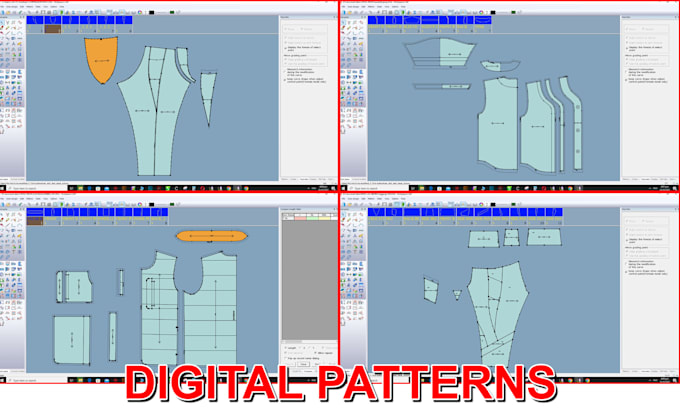 Make professional digital sewing pattern for you in a quick time by Cjs ...