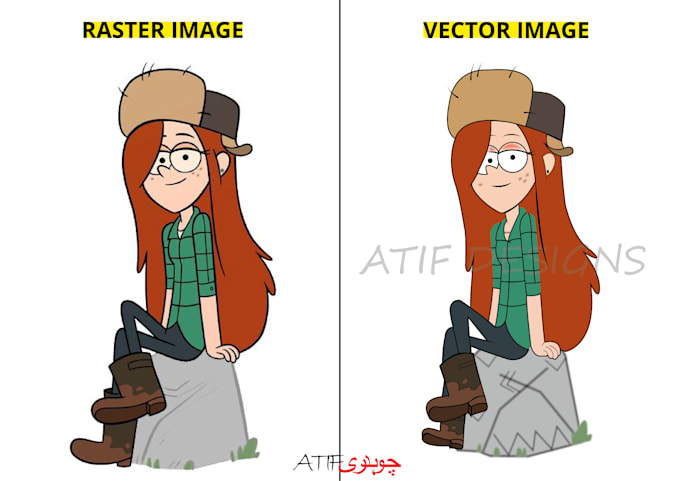 Do vector tracing using pen tool by Atifdesigns436 | Fiverr