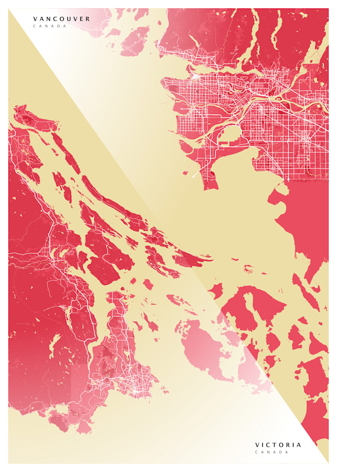 Design custom map posters by Digeo88 | Fiverr