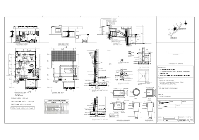 Draft architectural plans, structural drawings in autocad, draftsman by ...