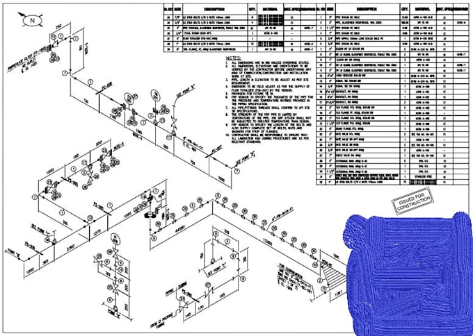 Do pid pfd piping 2d 3d layout piping isometric boq mto ga plot plan by ...