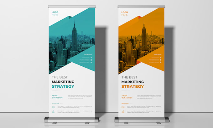 Do roll up banner, retractable, and signage design by Vectsquare | Fiverr