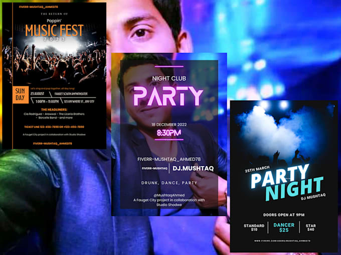 Design menu flyer poster fr yr bar festival concert club bussnies more ...