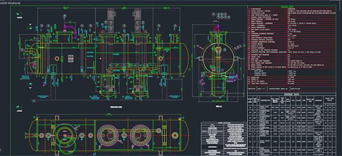 Prepare any pressure vessel autocad drawing and mechanical drafting by ...