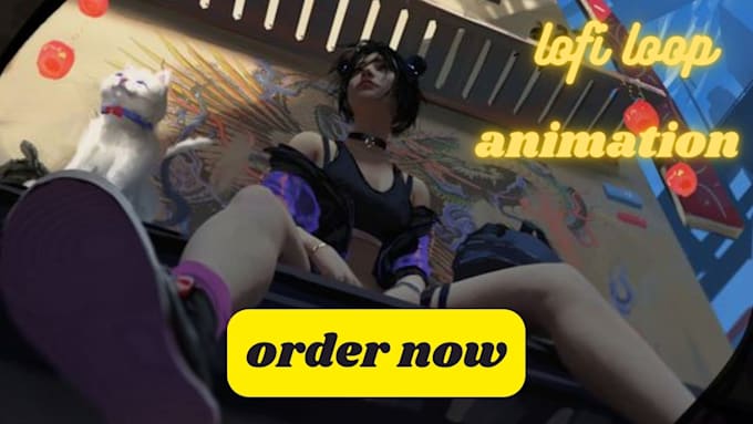 Create lofi loop animation, lofi animated gifs by Madi_son6 | Fiverr