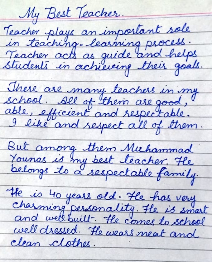 Write for you personal notes in my beautiful cursive handwriting by ...