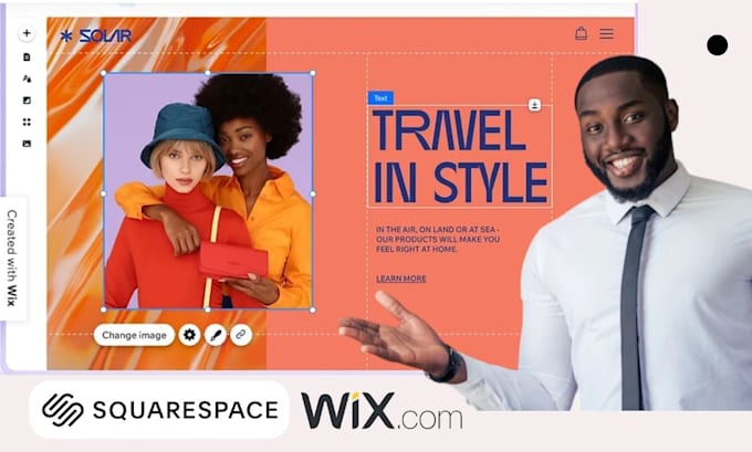Build responsive ecommerce wix website design squarespace website wix ...