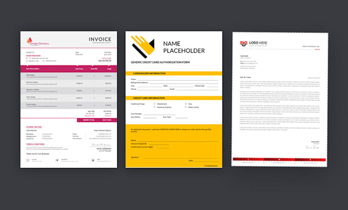 Design letterhead, invoice, checklist, forms, and statements in ms word by Ms_office_365 | Fiverr