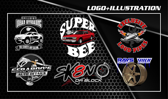 Draw automotive and racing logo by Andaartproject | Fiverr