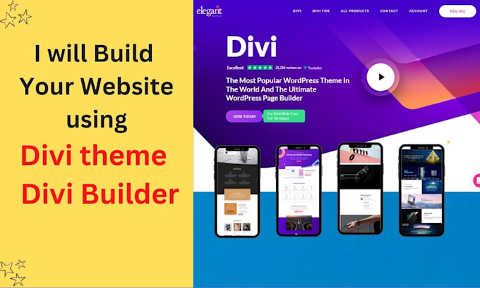 Build your wordpress website using divi theme and builder by Choyandeb | Fiverr