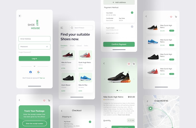 Do trendy clean android ios mobile app ui ux design wireframe prototype mockup by Arivan12 | Fiverr