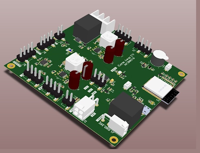 Do pcb designing, library, schematics, layout, bom and gerber ...
