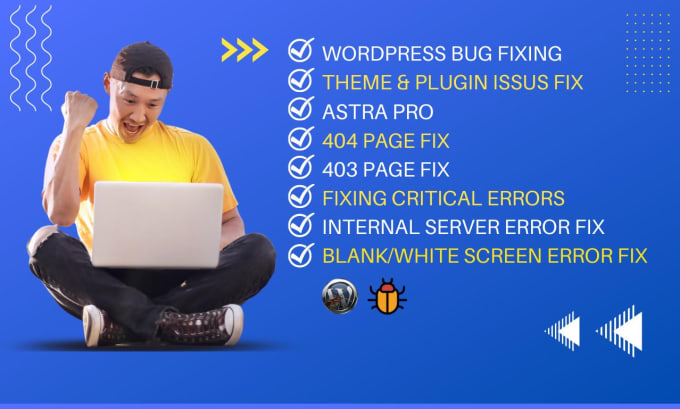 Fix wordpress errors, bugs, issues, woocommerce issues by Coder_frjim ... Fix wordpress errors, bugs, issues, woocommerce issues by Coder_frjim ...