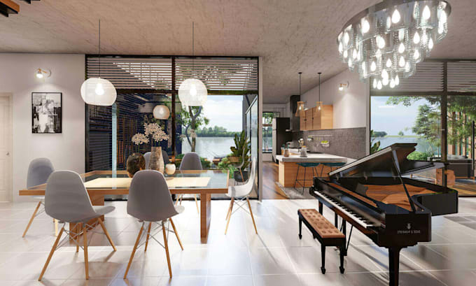 Create your dream interior design and realistic rendering by ...