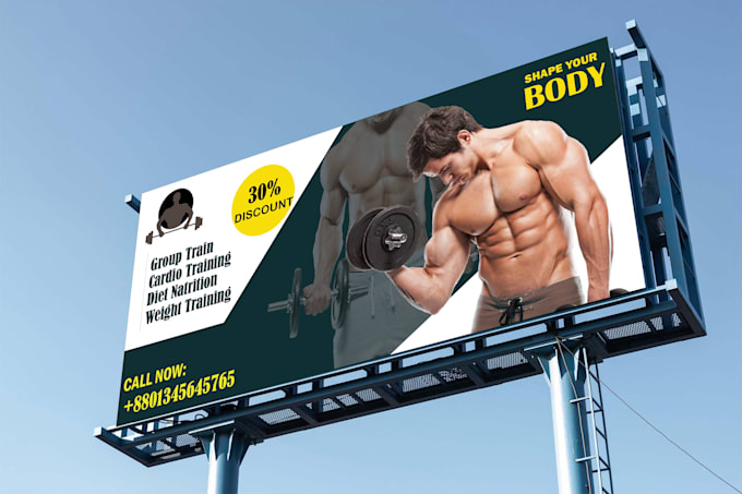 Design professional billboard, signboard and banner for you by Fariha ...