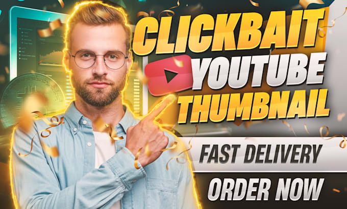 Design an amazing clickbait youtube thumbnail by Ussefdesigns | Fiverr