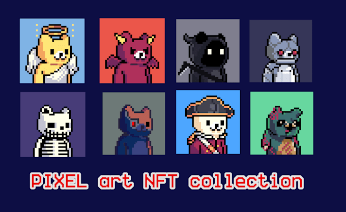 Custom original pixel art for your nft collection by Afandiart | Fiverr