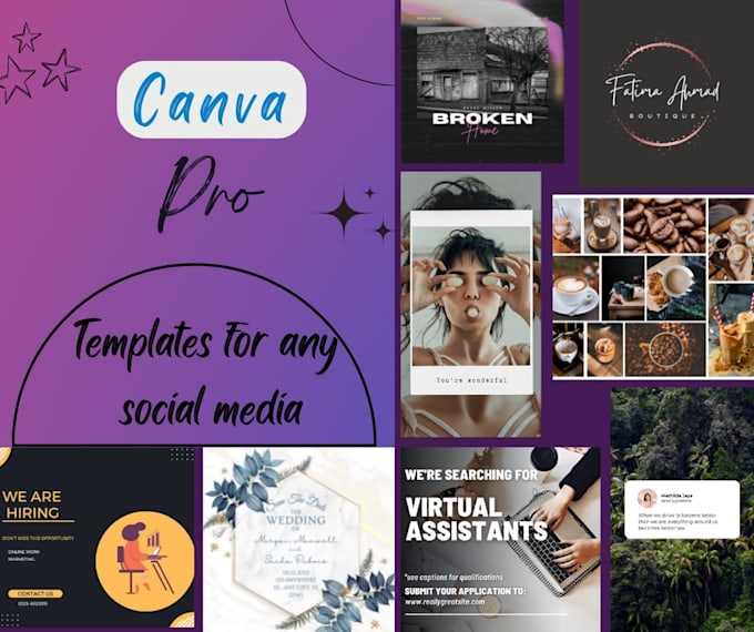 Design social media post flyers, banners and many more things in canva by Fatima9132 | Fiverr