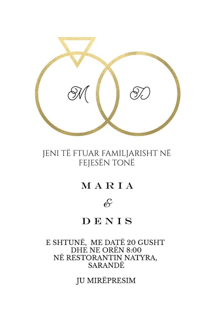 Design your personal invitations by Footii | Fiverr