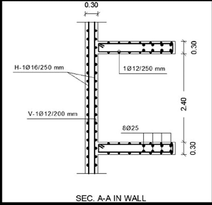 Do structural design of retaining wall and basement by Rashadmabroukeh ...