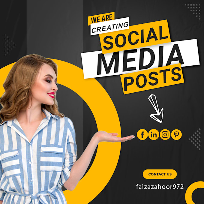 Design creative social media posts by Faizazahoor972 | Fiverr