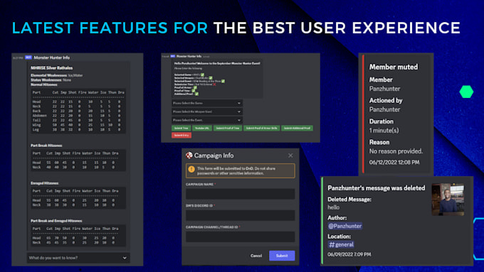 Build secure custom discord bots by Panzhunter | Fiverr