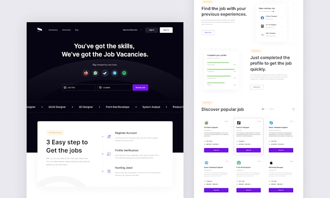Create a modern eye catching landing page design using figma by Izamfatur | Fiverr