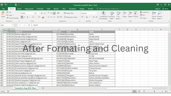 Do excel data cleaning, formatting, data cleanup by Ravikoli2 | Fiverr Do excel data cleaning, formatting, data cleanup by Ravikoli2 | Fiverr