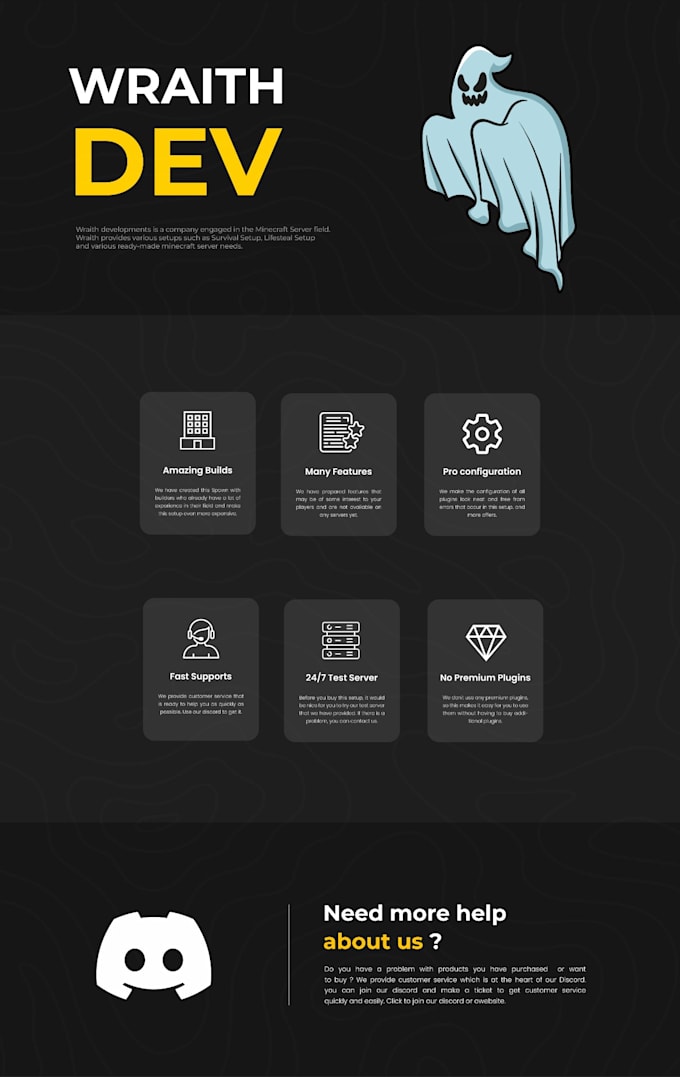 Give you a premade lifesteal server setup by Wraith2k | Fiverr