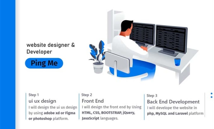 Design Html Css Bootsrap And Php Websites And Wordpress Also With