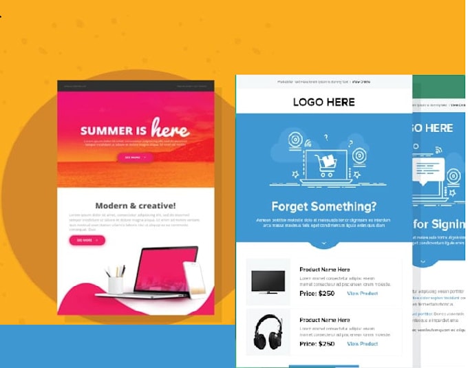 Create custom responsive email template by Srkneon | Fiverr