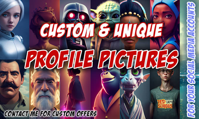 Illustrate custom, unique, profile pictures for your social media by ...