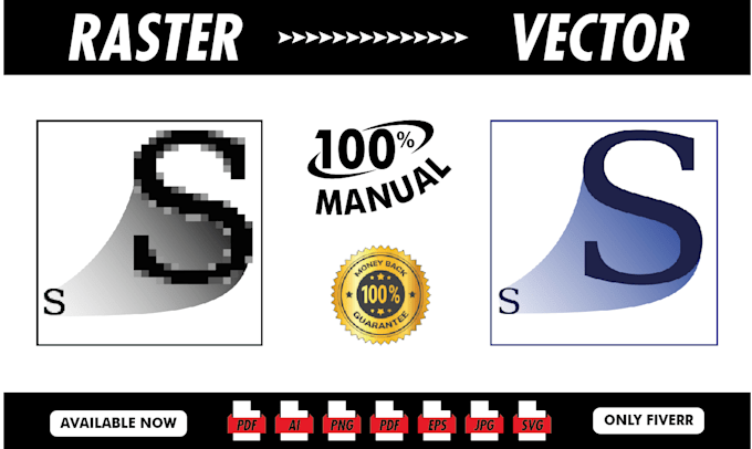 Convert raster logo, image in vector file ai,png,eps by Emanuelepalermo ...