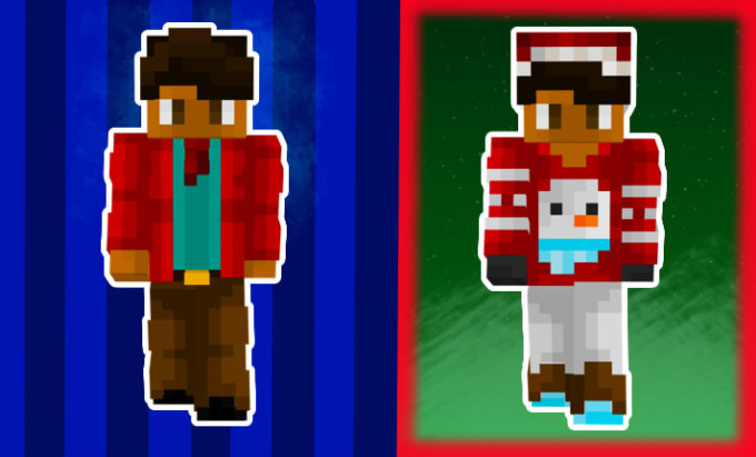 Create a custom minecraft skin for your player by Mariosgkantinas | Fiverr
