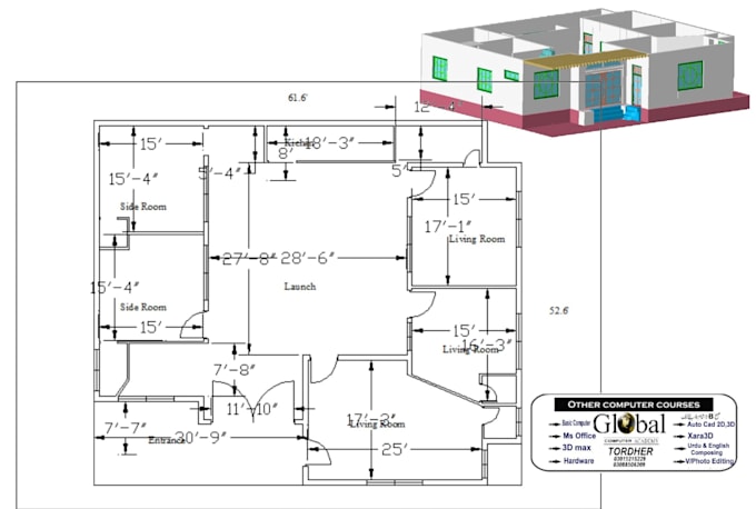 Perfectly draw or design 2d architecture floor plane for you by ...