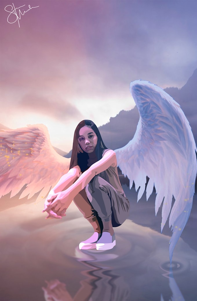 Make you a detailed vector portrait by Themythicarts | Fiverr