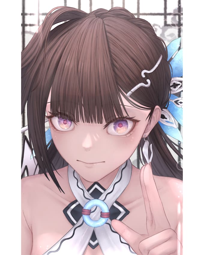 Draw full detailed and beautiful anime fanart oc by Rehantah | Fiverr