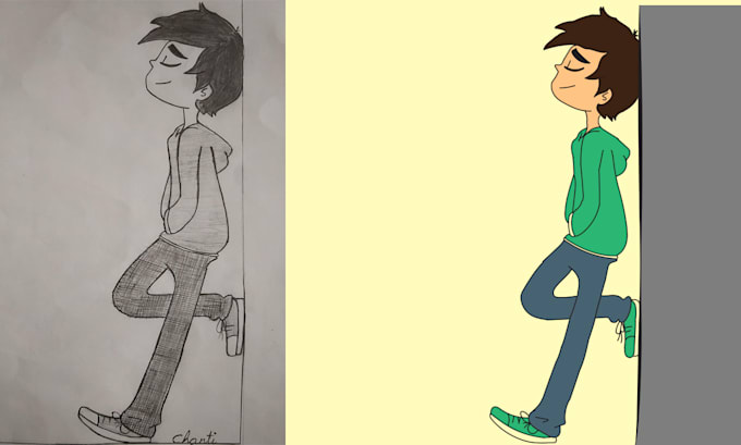 Convert your sketch drawing to vector illustration by Simofathi00 | Fiverr Convert your sketch drawing to vector illustration by Simofathi00 | Fiverr