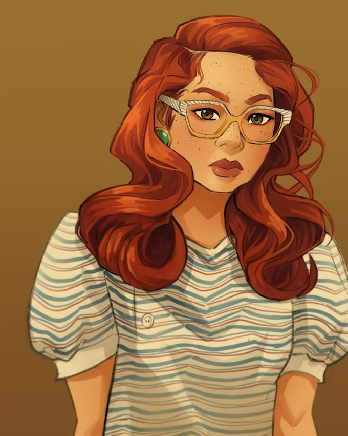 Paint a digital anime portrait by Time4cole | Fiverr