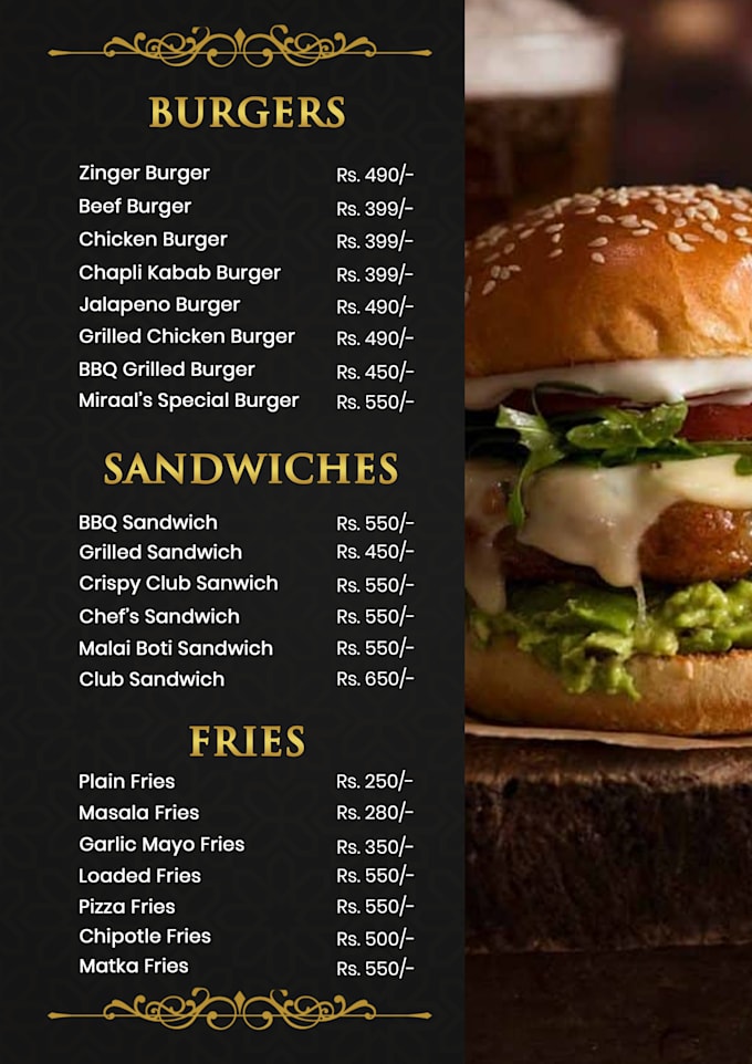 Design eye catching and editable restaurant food menu by Ali_syedhasan1 ...