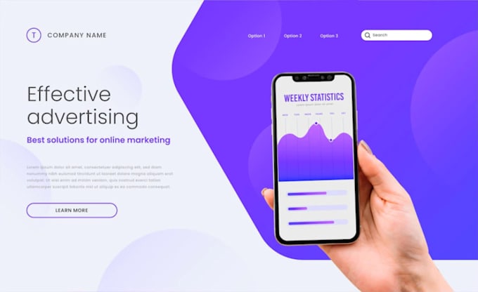 Build responsive html , css and javascript landing page by ...