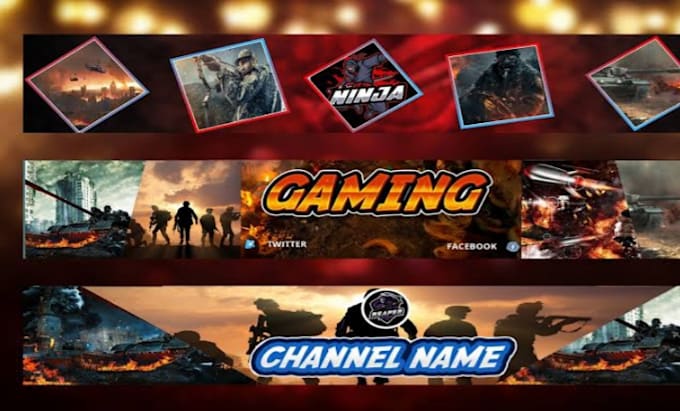 Create epic youtube banner design and logo by Adnanpro3 | Fiverr